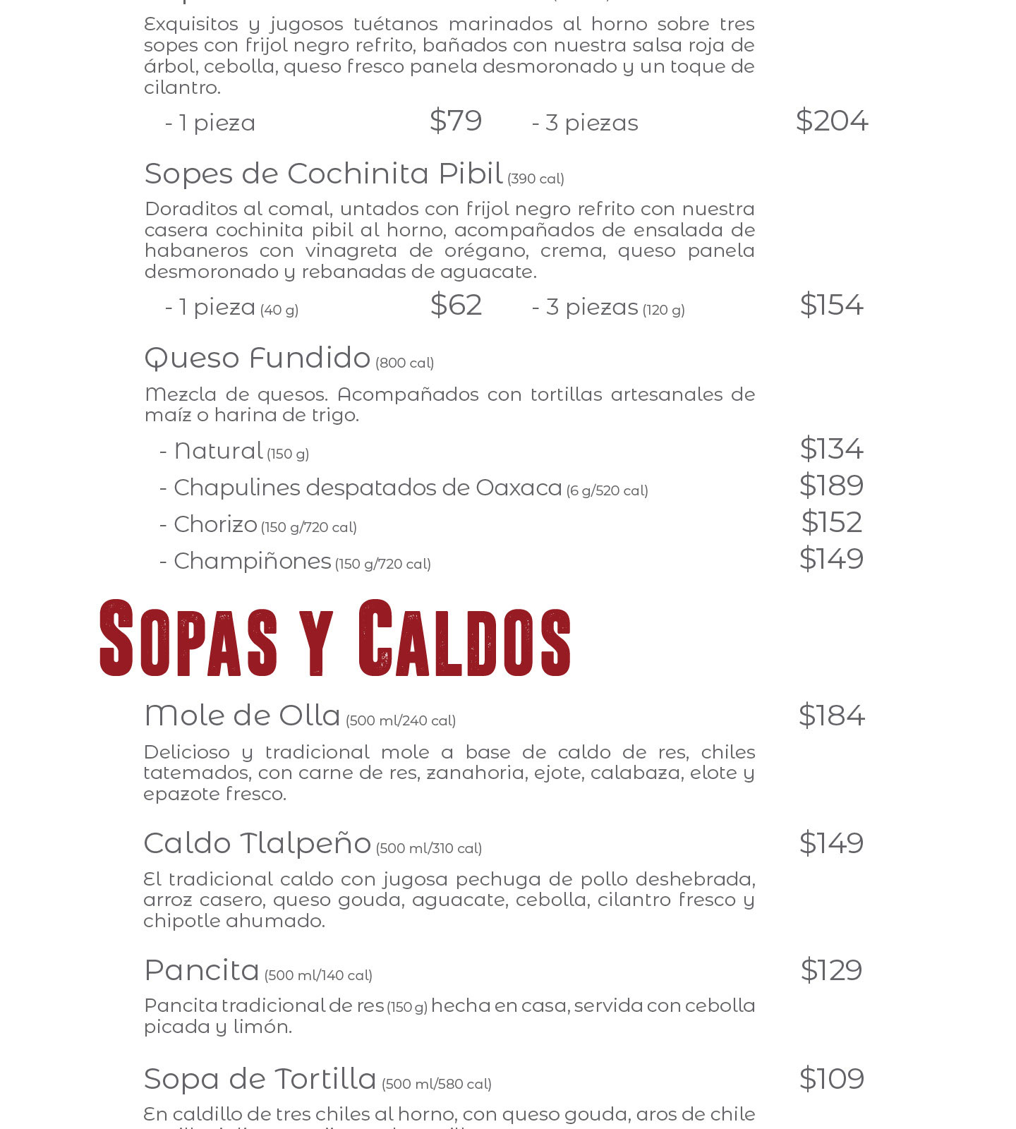 Menú Digital - La Finca