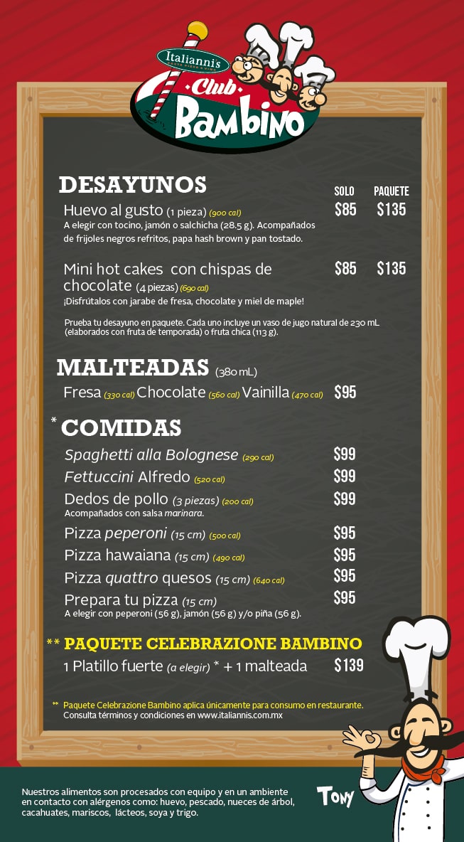 Menú Digital - Italiannis