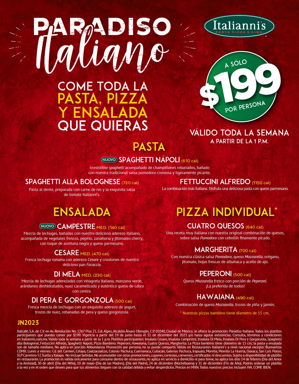 Menú Digital - Italiannis