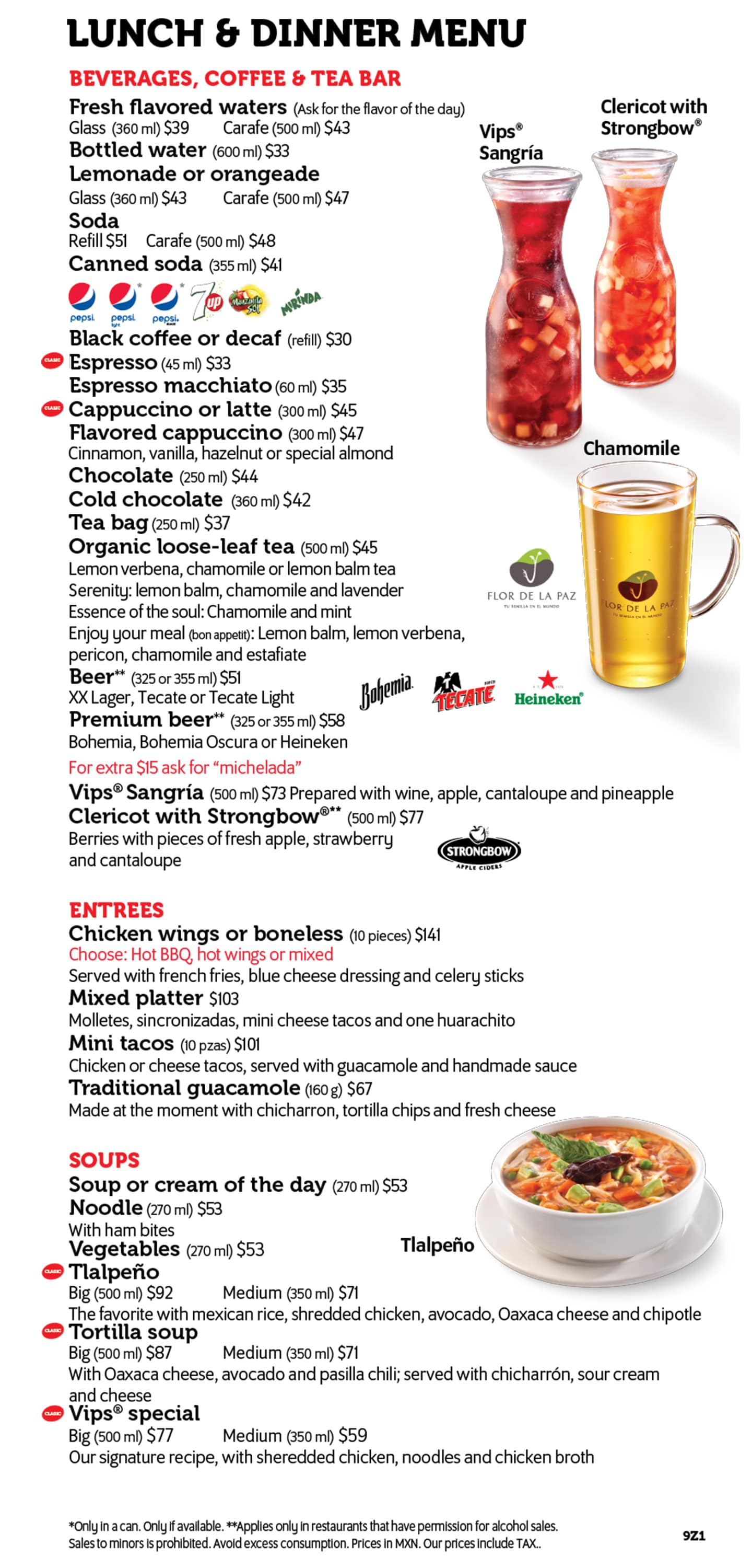 Menú Digital - Vips