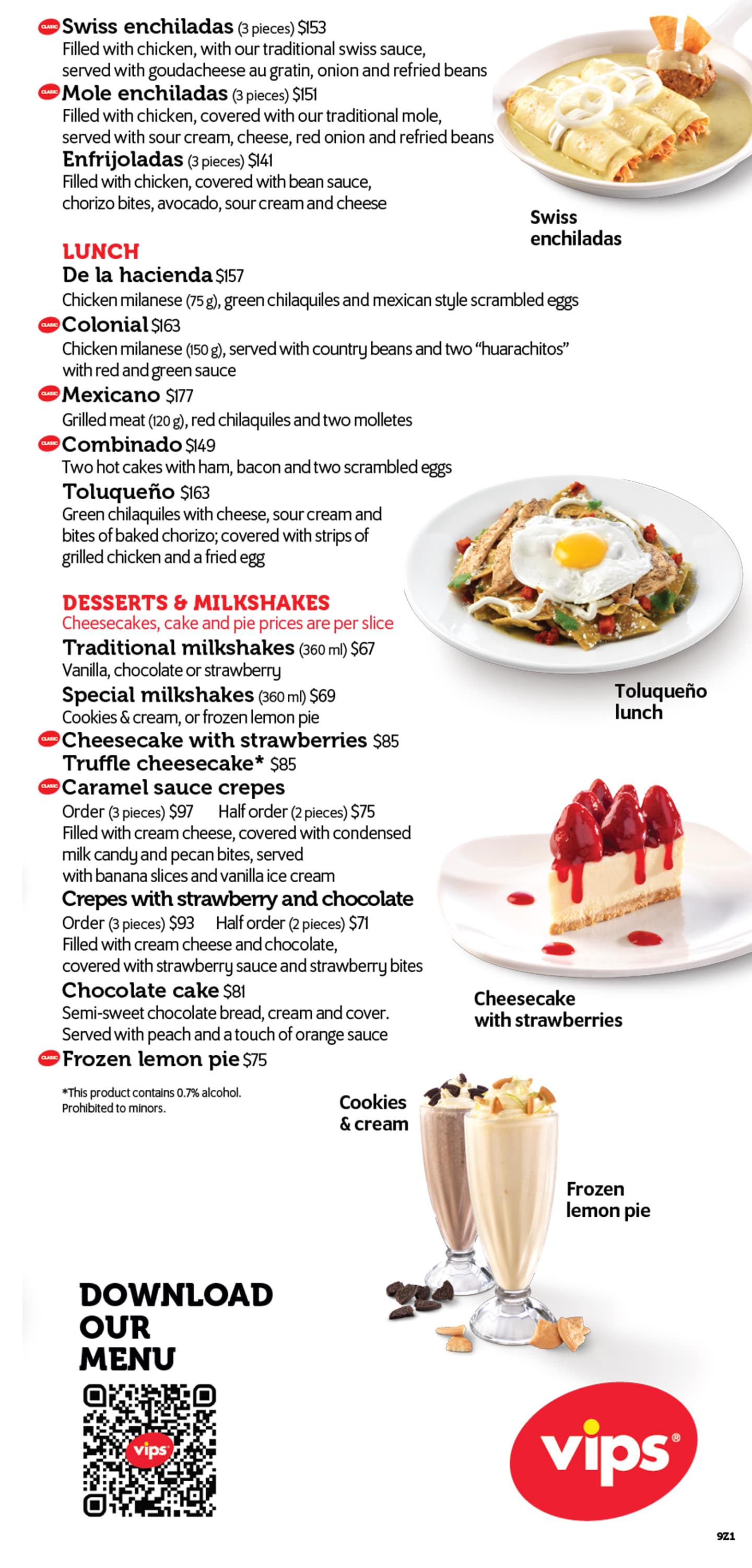 Menú Digital - Vips