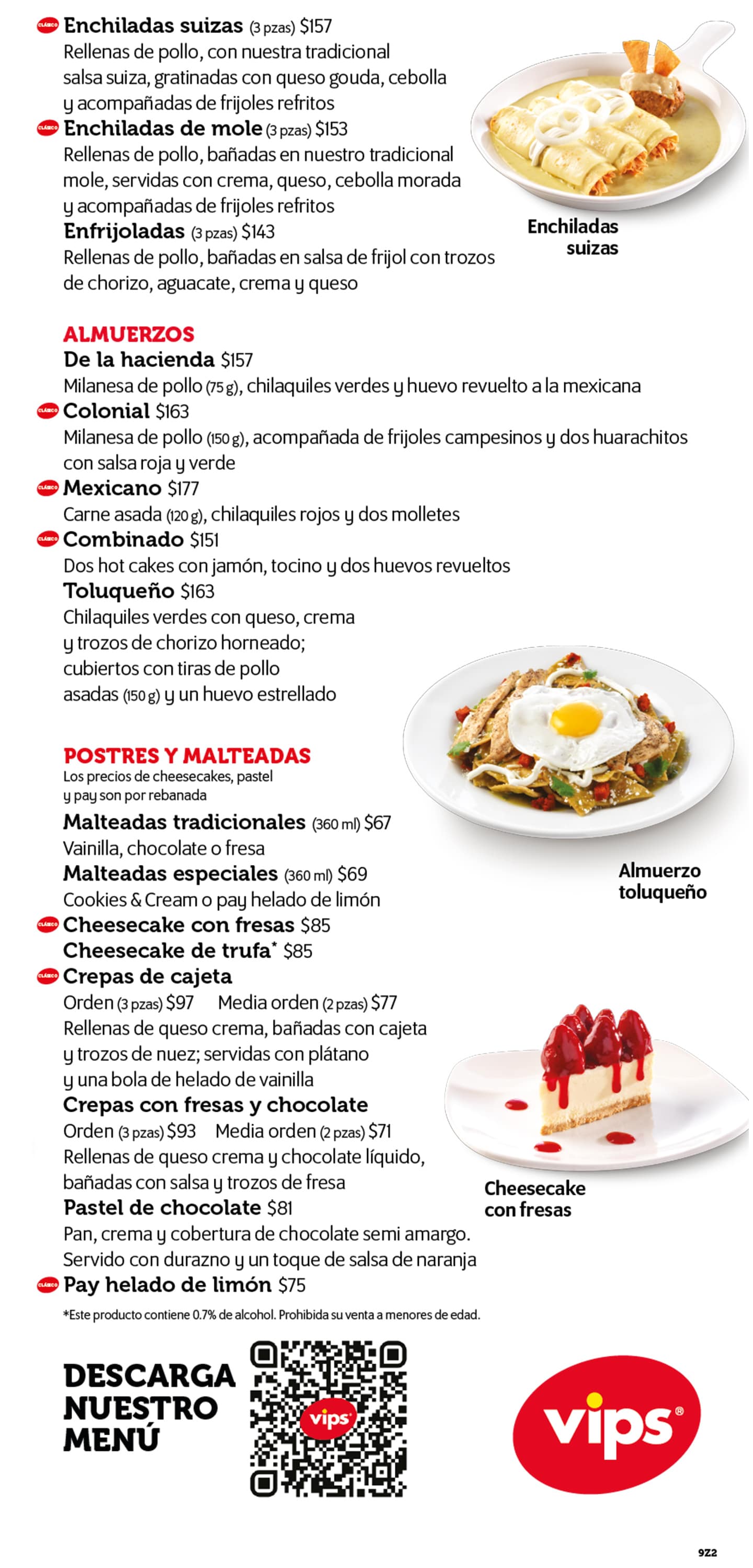 Menú Digital - Vips